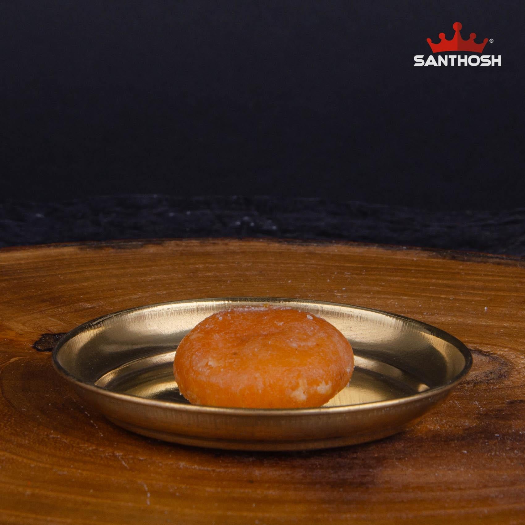 ICC Halwa Plate – 1 Inch Height | Brass Plate for Serving Halwa, Pooja ...
