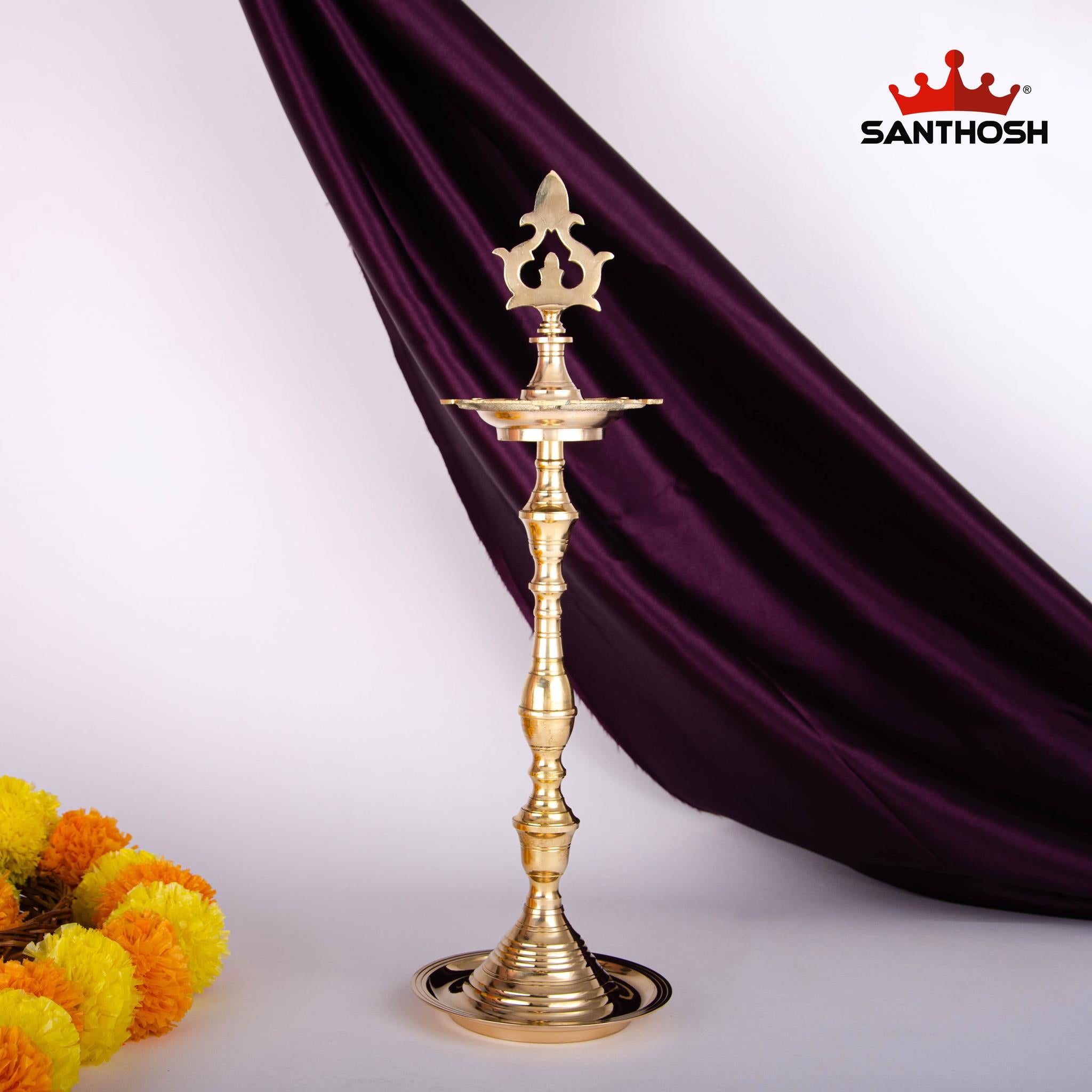 Brass Box Kuthu Vilakku – 19 Inch Height | Tall Traditional Brass Diya ...