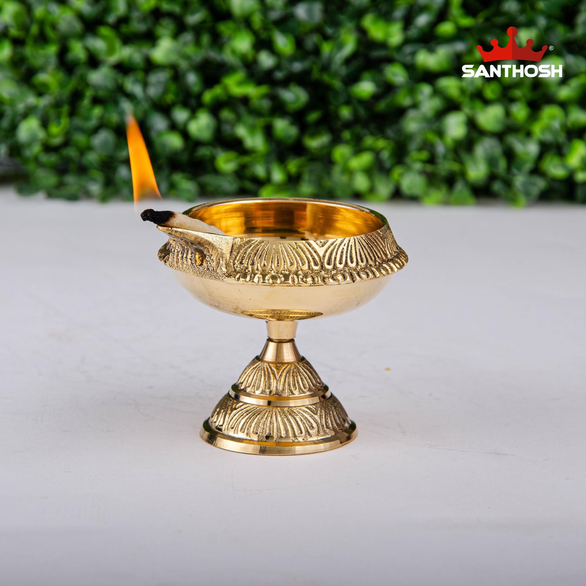 Brass Kuber Deepam Stand – 2.6 Inch Height | Antique Style Kubera Diya ...