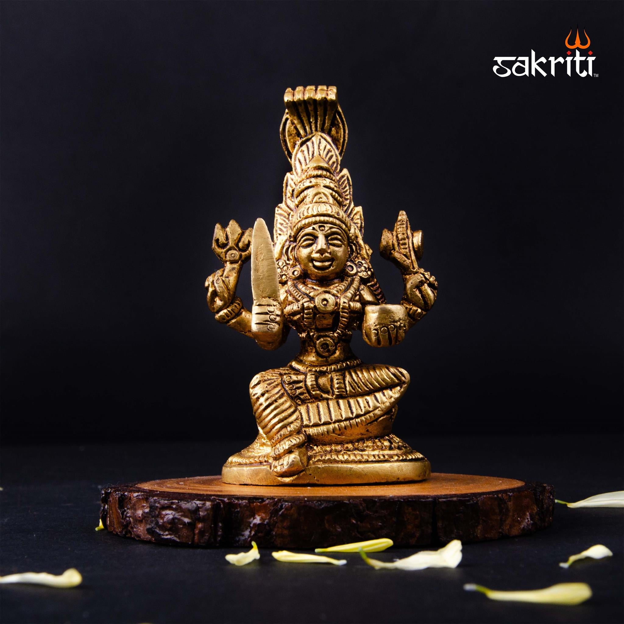 Brass Karumari – 3.7 Inch | Karumari Amman Devi Idol for South Indian ...