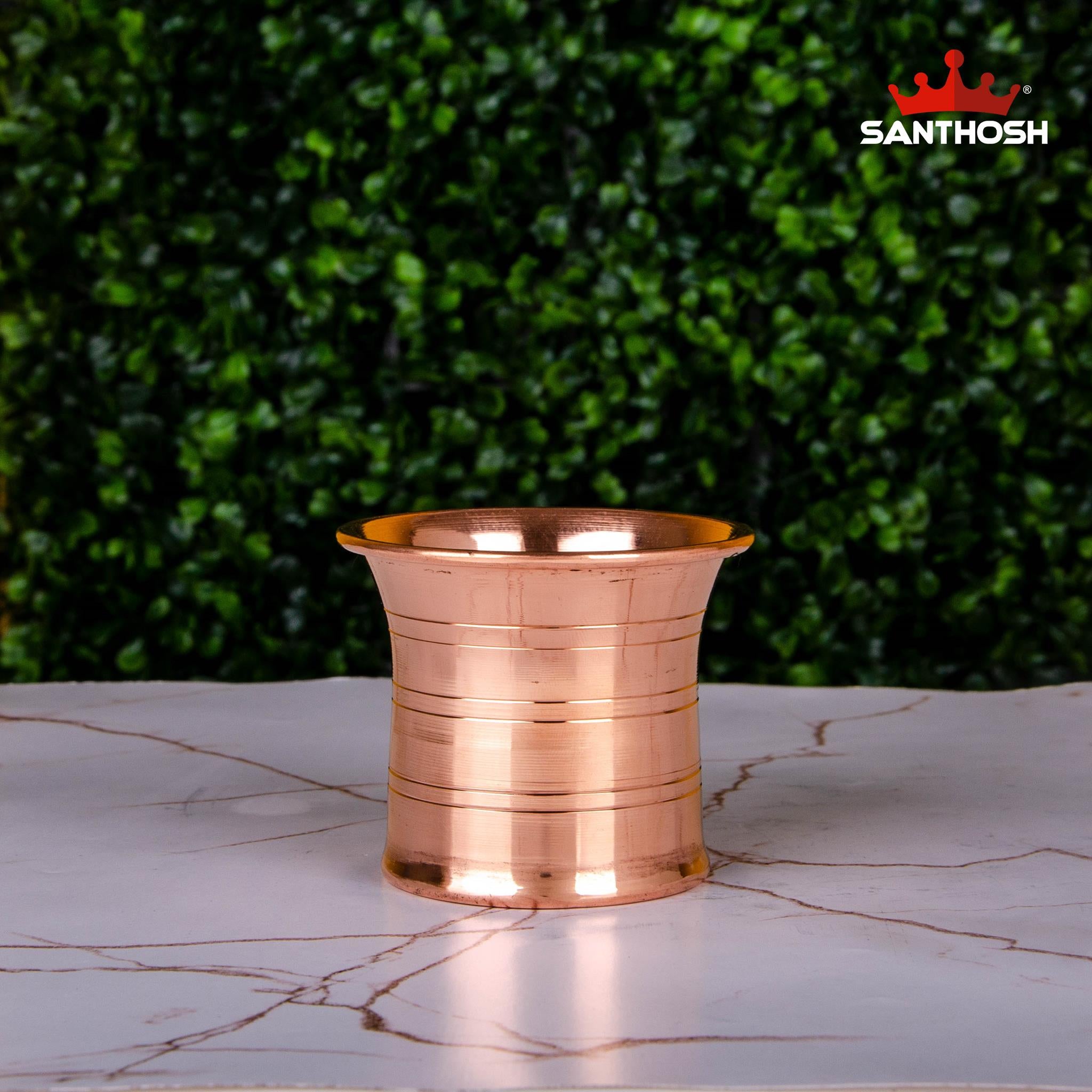 Copper Pancha Patram – 2.8 Inch | Copper Water Vessel for Pooja and Da ...