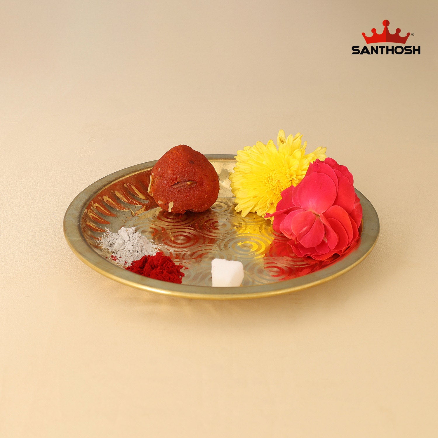 Ring Plate – 0.5 Inch Height | Brass Ring Plate for Pooja & Rituals ...