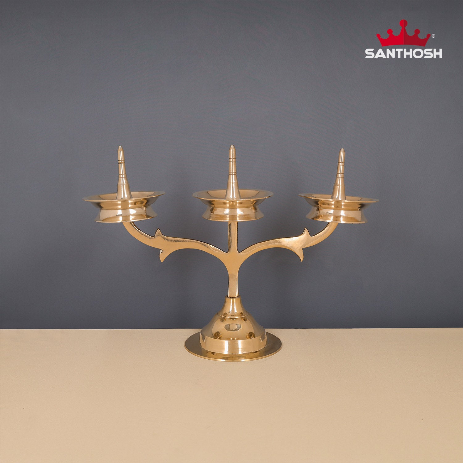 Brass Kavara/Kerala Jhad Vilakku – 12.7 Inch Length | Brass Jhalar Sty ...