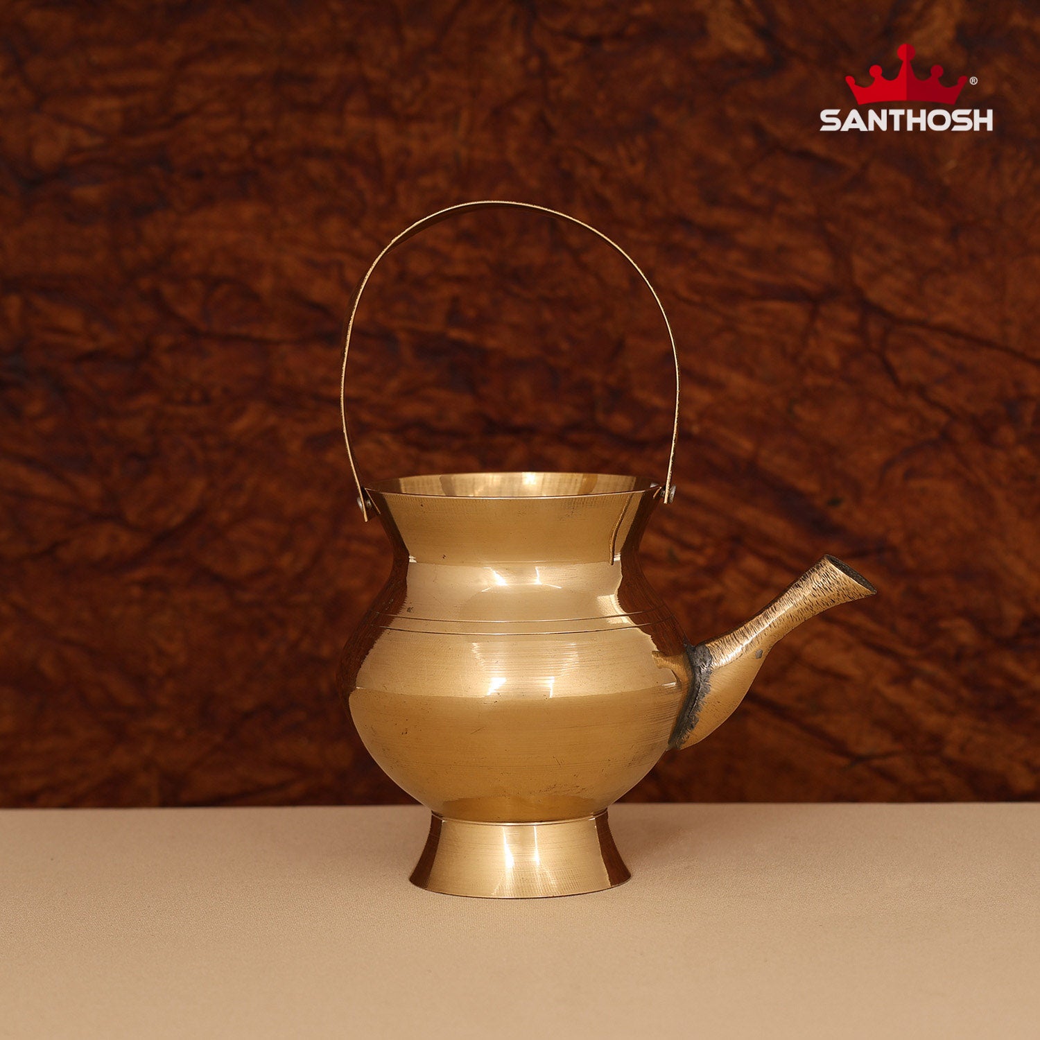 Brass Kamandalam – 5 Inch Small Sacred Water Pot for Pooja & Rituals ...