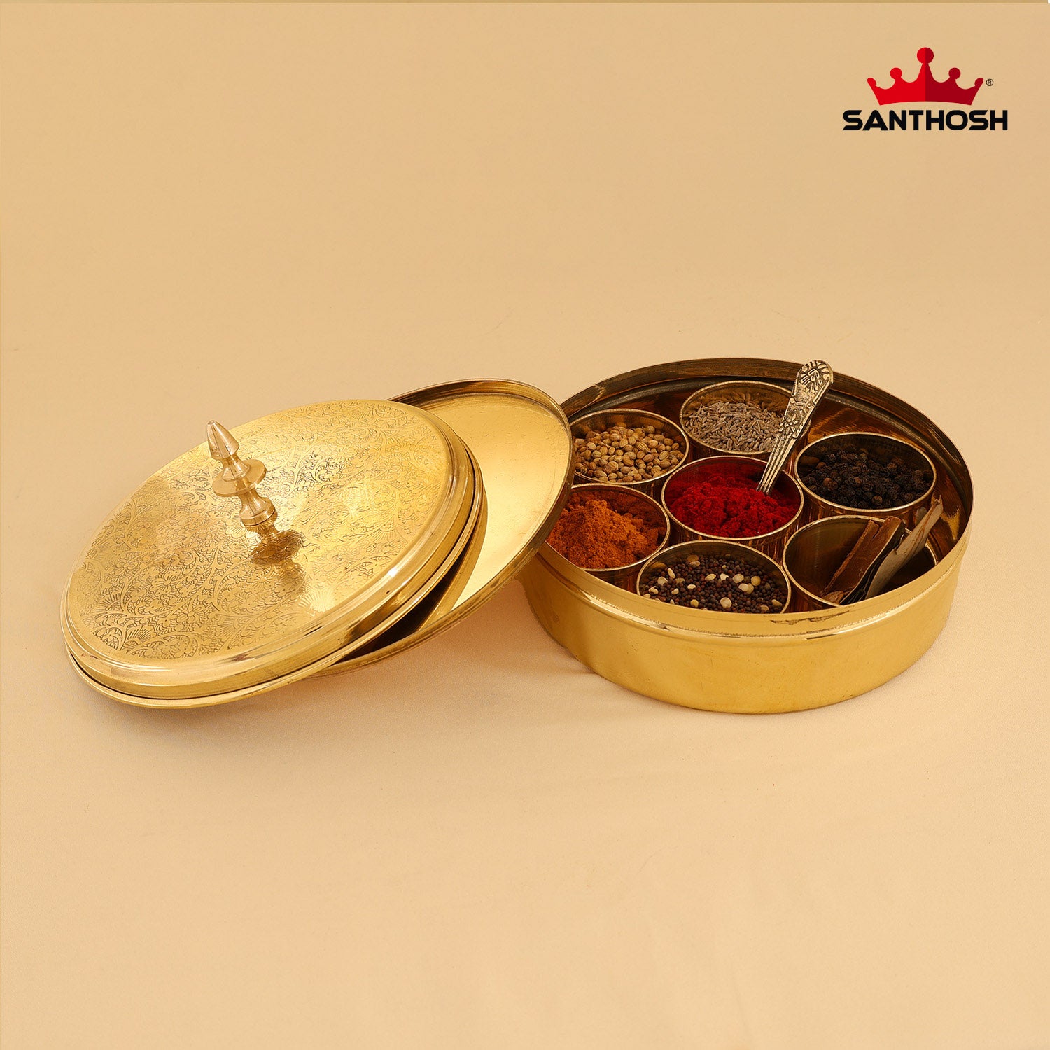 BRASS ICC SPICES BOX – Sacred Needs