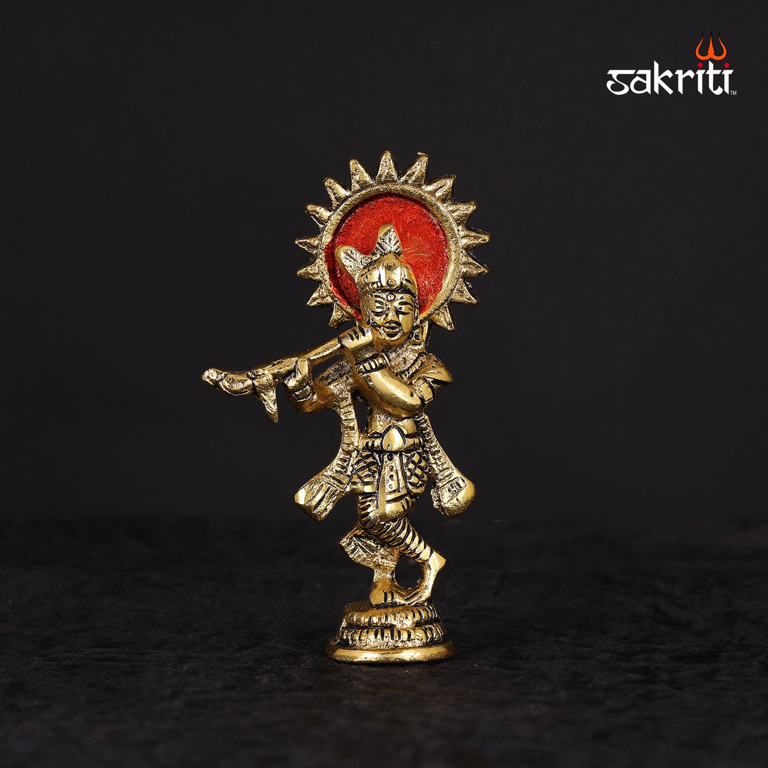 Aluminium Mini Krishna – 4.5 Inch Height | Miniature Krishna Idol for ...