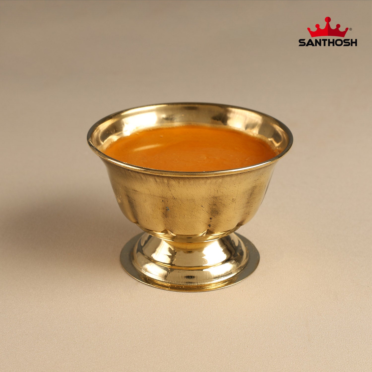 ICC Chandan Cup – 2.4 Inch Height | Brass Chandan Cup for Pooja & Temp ...