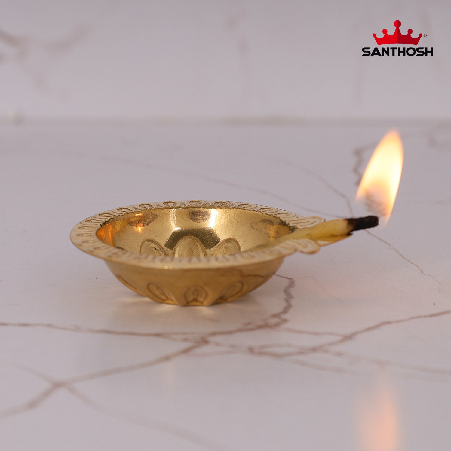 ICC Karthikai Deepam – 0.6 Inch Height | Miniature Brass Deepam for Fe ...