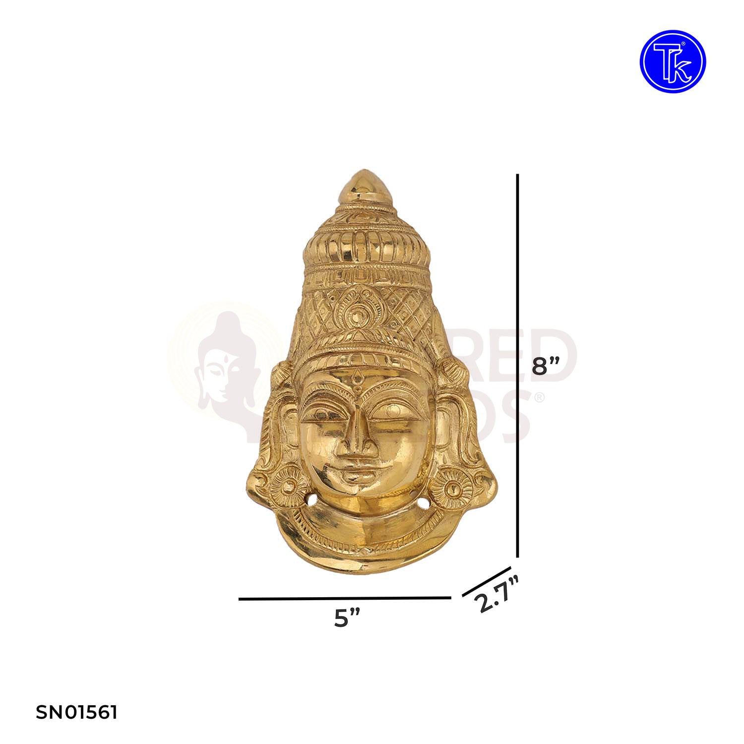 BRASS AMMAN FACE WALL MOUNTED – Sacred Needs