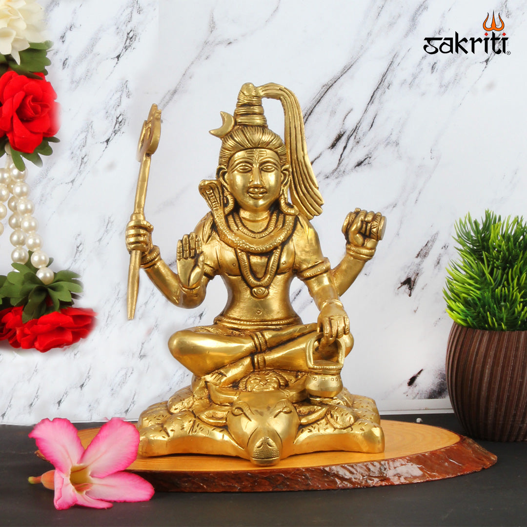 Brass Shivan – 7.2 Inch Lord Shiva Idol for Meditation, Home Temple ...